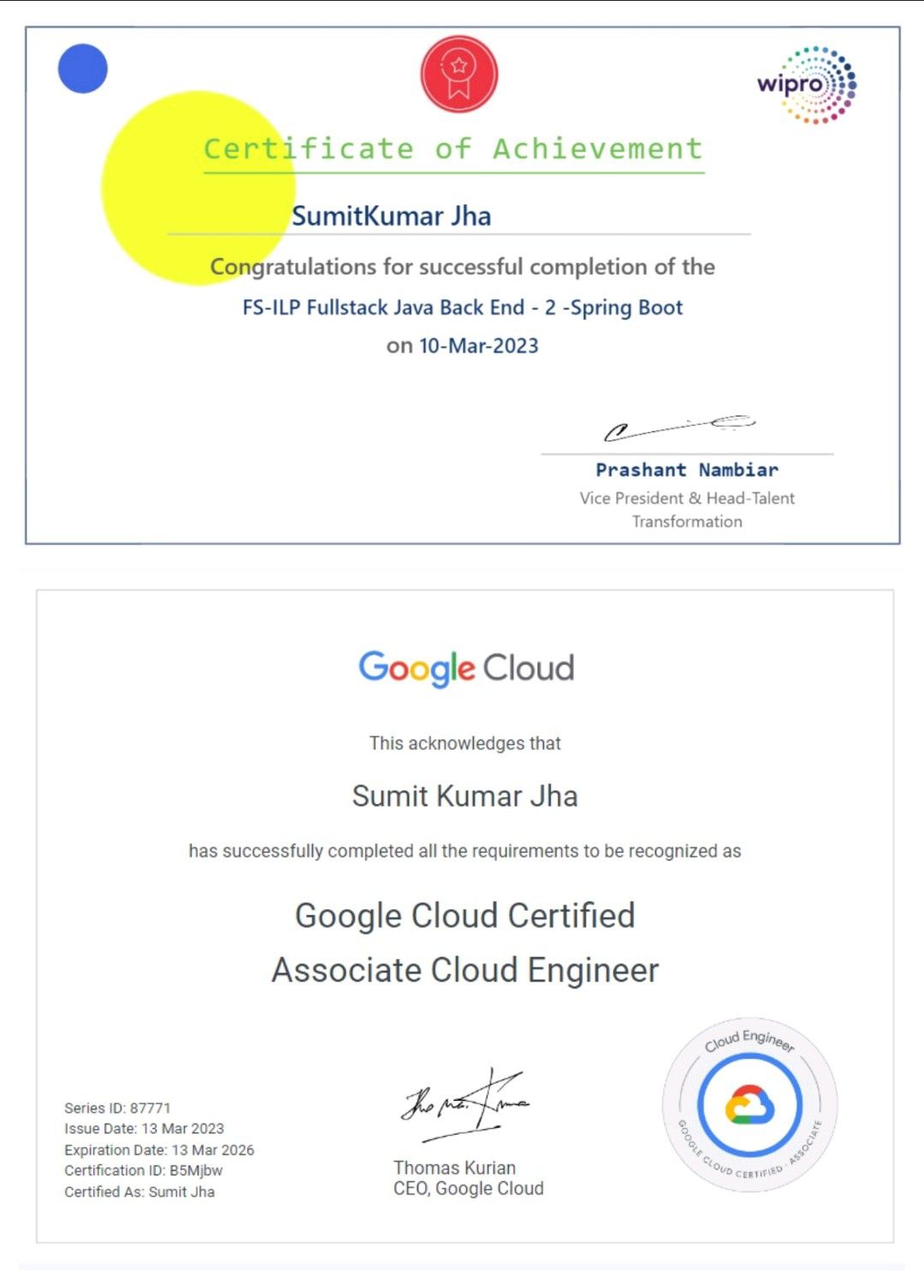 Sumit Jha on LinkedIn: #wipro #googlecloud Sumit Jha on LinkedIn: #wipro #googlecloud