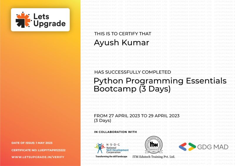 Ayush Kumar on LinkedIn: #python #coding #programming #learningeveryday ... Ayush Kumar on LinkedIn: #python #coding #programming #learningeveryday ...