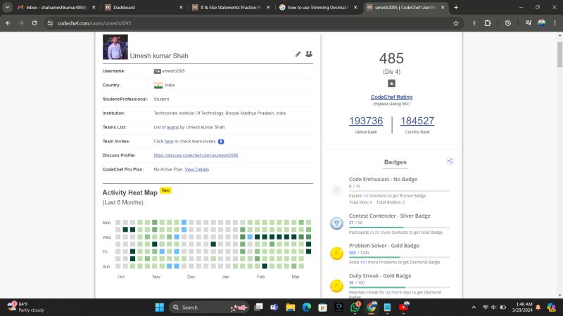 Umesh kumar Shah on LinkedIn: #codechef #program #problem #java #c #c Umesh kumar Shah on LinkedIn: #codechef #program #problem #java #c #c