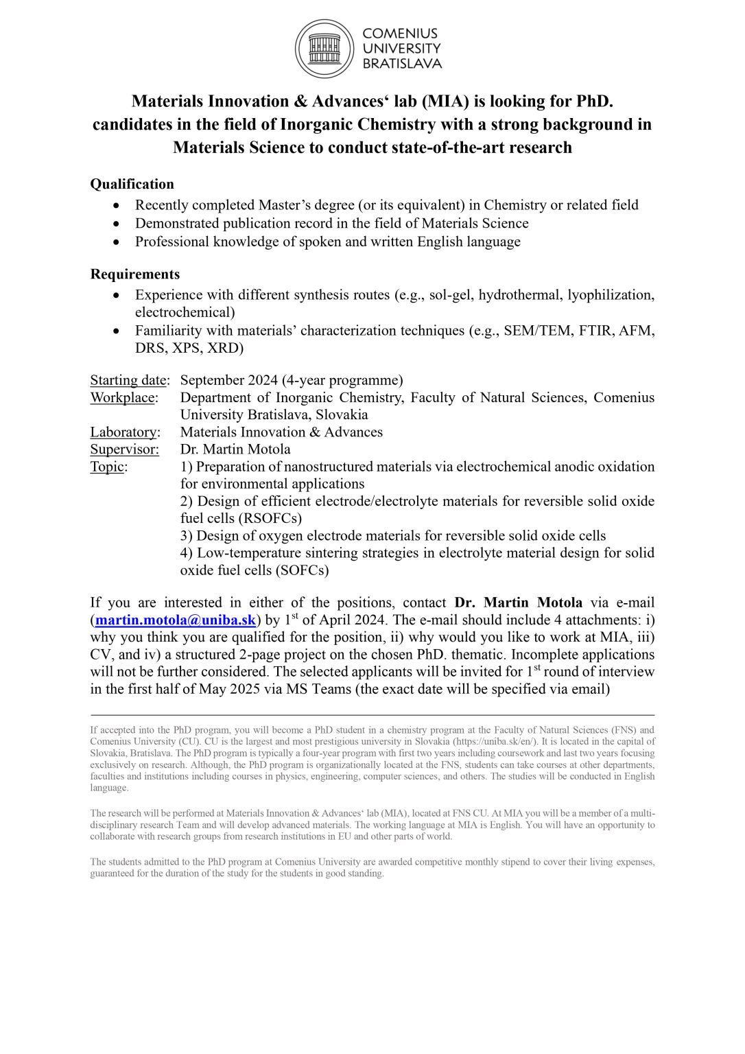 Muhammad Bilal Hanif on LinkedIn: #phd_position #solid_oxide_fuel_cells Muhammad Bilal Hanif on LinkedIn: #phd_position #solid_oxide_fuel_cells