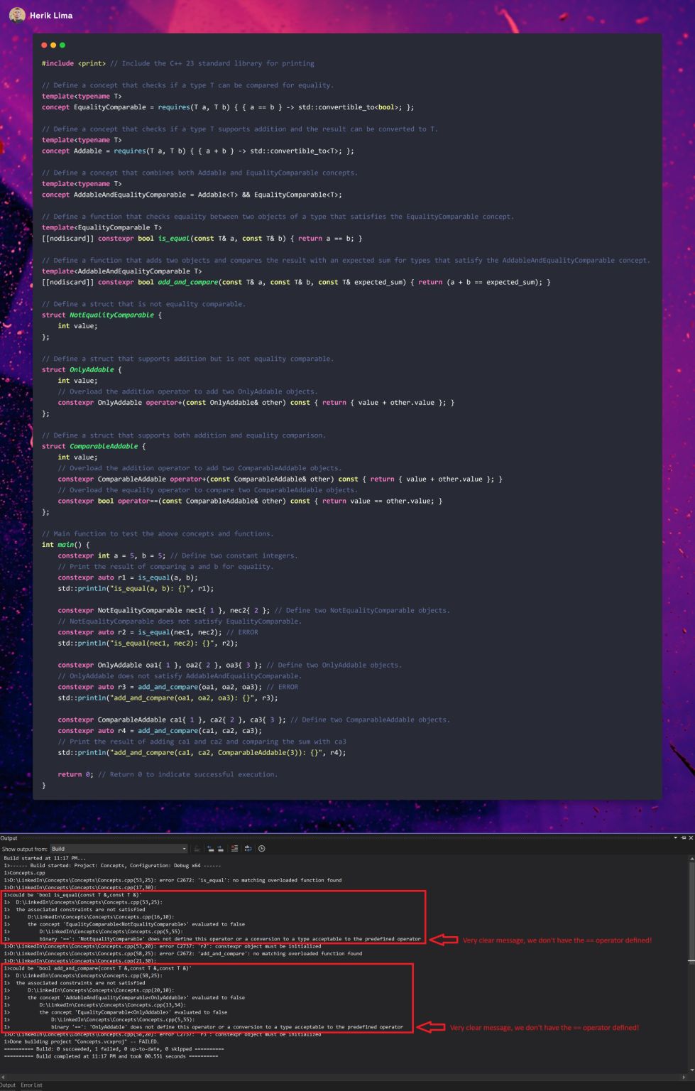 Pablo Esteban Camacho on LinkedIn: #cpp #cplusplus #cpp20 #concepts # ... Pablo Esteban Camacho on LinkedIn: #cpp #cplusplus #cpp20 #concepts # ...