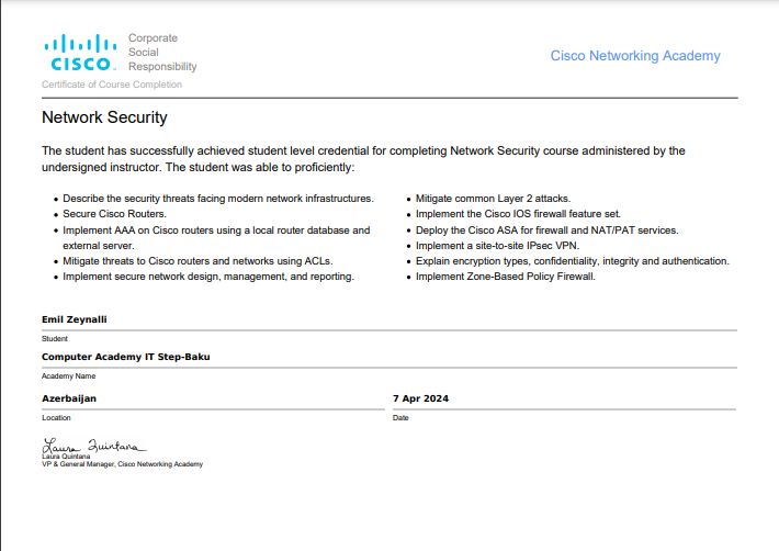 Emil Zeynalli on LinkedIn: CCNA:Network Security Skills: AAA,Access ... Emil Zeynalli on LinkedIn: CCNA:Network Security Skills: AAA,Access ...