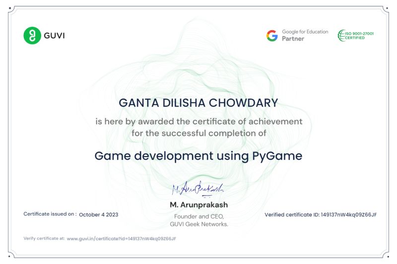 Dilisha Chowdary Ganta on LinkedIn: #gamedevelopment #pygame #python # ... Dilisha Chowdary Ganta on LinkedIn: #gamedevelopment #pygame #python # ...