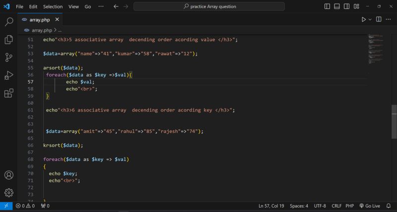 Baiju Nath on LinkedIn: sort associative array in php (descending order ... Baiju Nath on LinkedIn: sort associative array in php (descending order ...