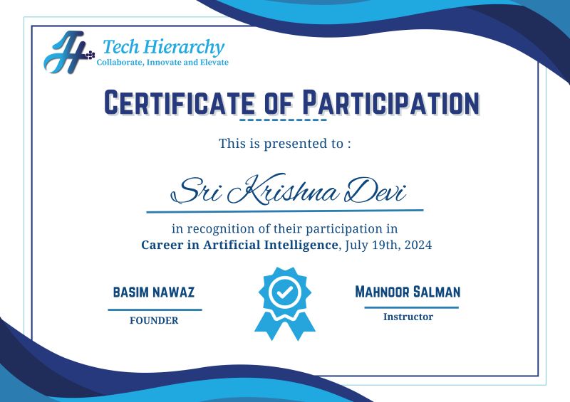 Sri Krishna Devi on LinkedIn: #artificialintelligence #techhierarchy # ... Sri Krishna Devi on LinkedIn: #artificialintelligence #techhierarchy # ...