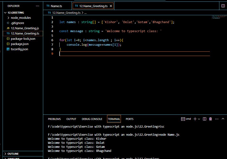 Kishor Kumar on LinkedIn: Typescript Assignment (12/45). 🎈 Names ... Kishor Kumar on LinkedIn: Typescript Assignment (12/45). 🎈 Names ...