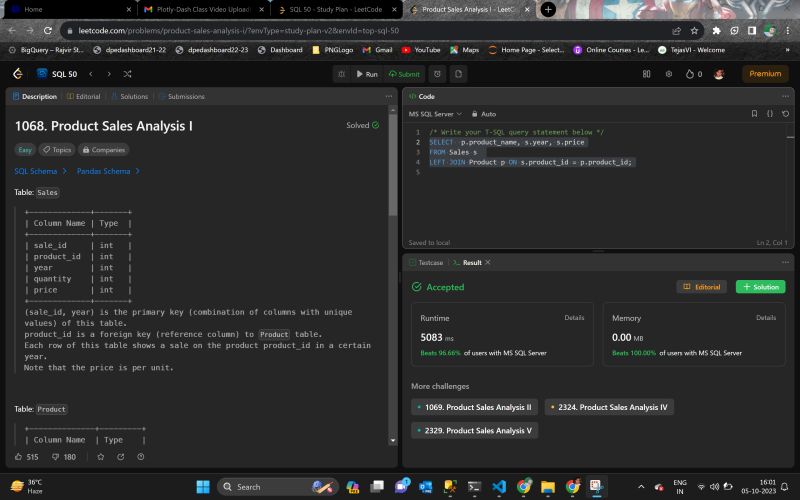 Day 4 of SQL Query with Leetcode | Rajvir Kumar posted on the topic ... Day 4 of SQL Query with Leetcode | Rajvir Kumar posted on the topic ...