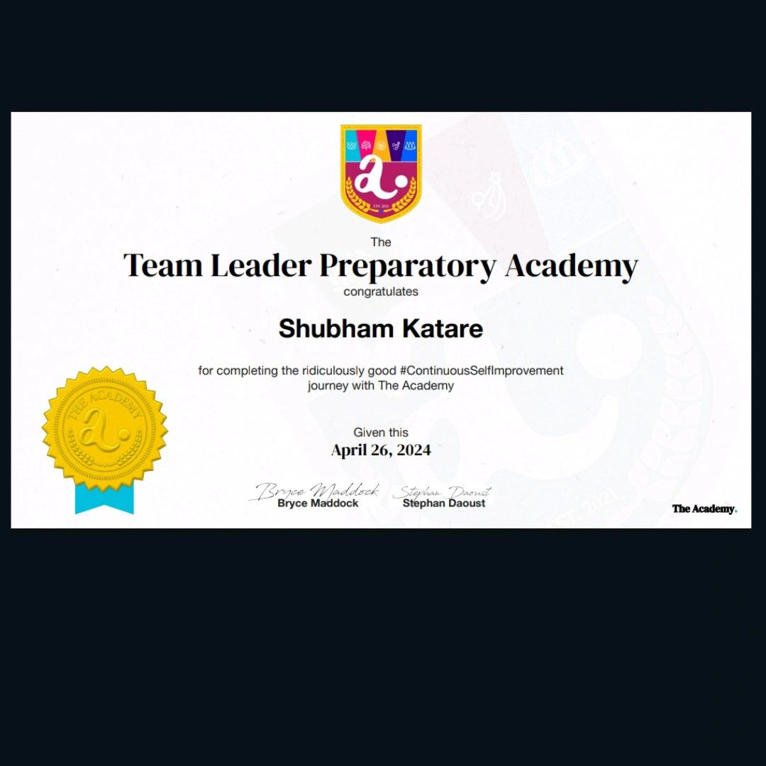 Shubham Katare on LinkedIn: Excited to announce that I've successfully ... Shubham Katare on LinkedIn: Excited to announce that I've successfully ...