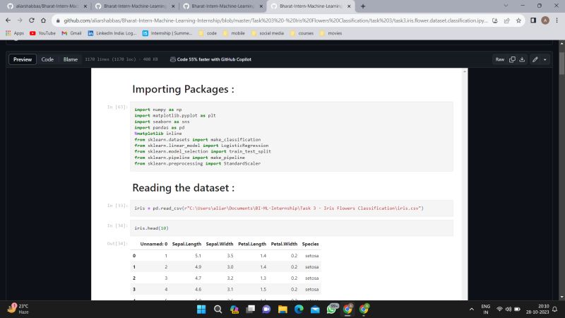 Ali Arsh Abbas on LinkedIn: Bharat Intern machine learning Internship ... Ali Arsh Abbas on LinkedIn: Bharat Intern machine learning Internship ...