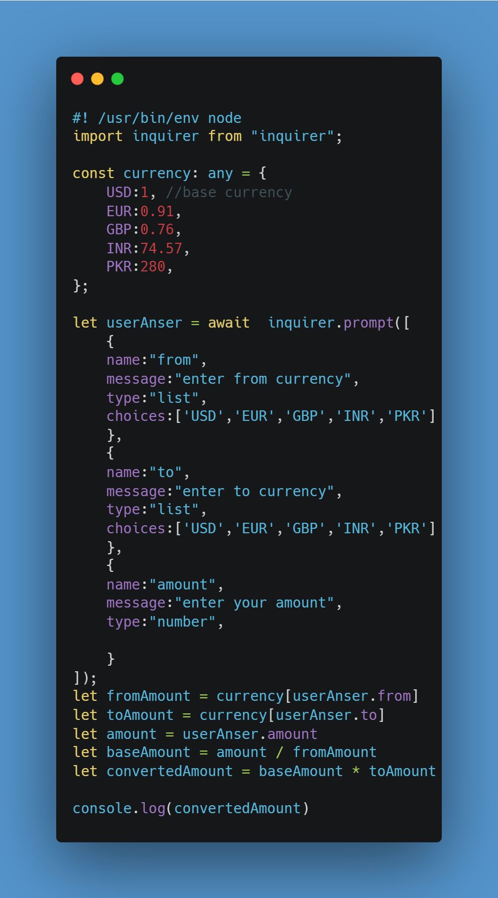 Anzila Fatima on LinkedIn: #typescript #nodejs #coding #programming # ... Anzila Fatima on LinkedIn: #typescript #nodejs #coding #programming # ...