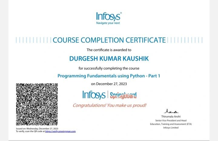 Durgesh Kumar Kaushik on LinkedIn: #python #programmingfundamentals # ... Durgesh Kumar Kaushik on LinkedIn: #python #programmingfundamentals # ...
