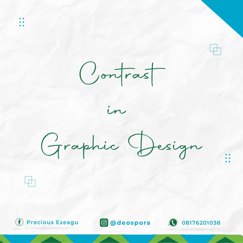 Precious Ezeagu on LinkedIn: Contrast is one of the most important ... Precious Ezeagu on LinkedIn: Contrast is one of the most important ...