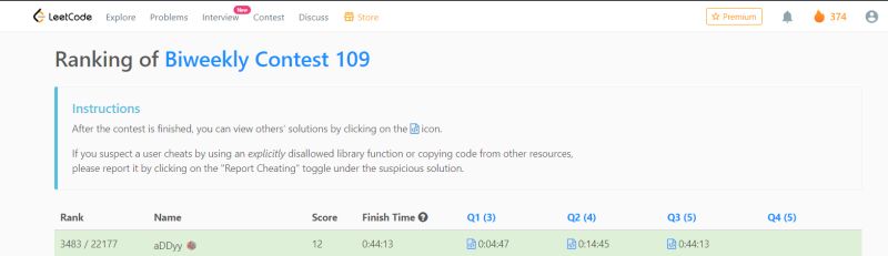 Aditya Jhunjhunwala on LinkedIn: #leetcode #contest #biweeklycontest109 ... Aditya Jhunjhunwala on LinkedIn: #leetcode #contest #biweeklycontest109 ...