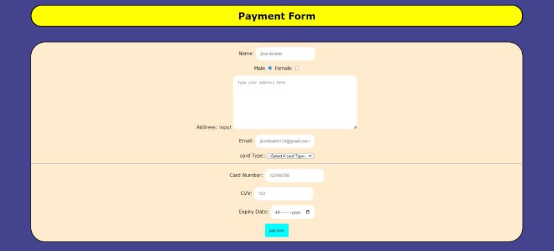 Babar Javed on LinkedIn: Payment form with the use of html & css Babar Javed on LinkedIn: Payment form with the use of html & css