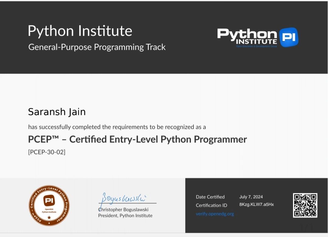 Saransh Jain on LinkedIn: #pythonprogramming Saransh Jain on LinkedIn: #pythonprogramming