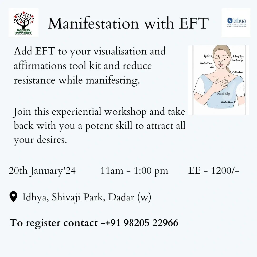 Anushri Shah on LinkedIn: EFT also know as Tapping is a mind-body based ... Anushri Shah on LinkedIn: EFT also know as Tapping is a mind-body based ...