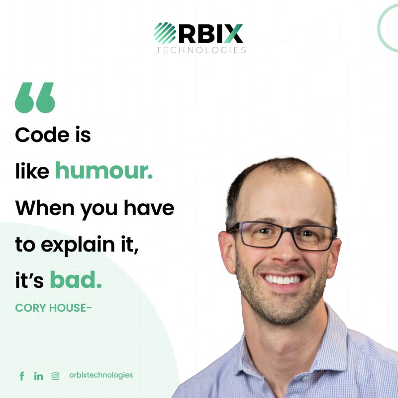 Cory House's analogy: clarity is key. | Orbix Technologies posted on ... Cory House's analogy: clarity is key. | Orbix Technologies posted on ...