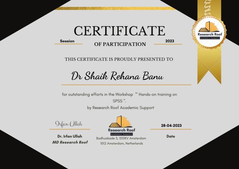 Dr Shaik Rehana Banu Ph.D M.B.A on LinkedIn: #certificate | 10 comments Dr Shaik Rehana Banu Ph.D M.B.A on LinkedIn: #certificate | 10 comments