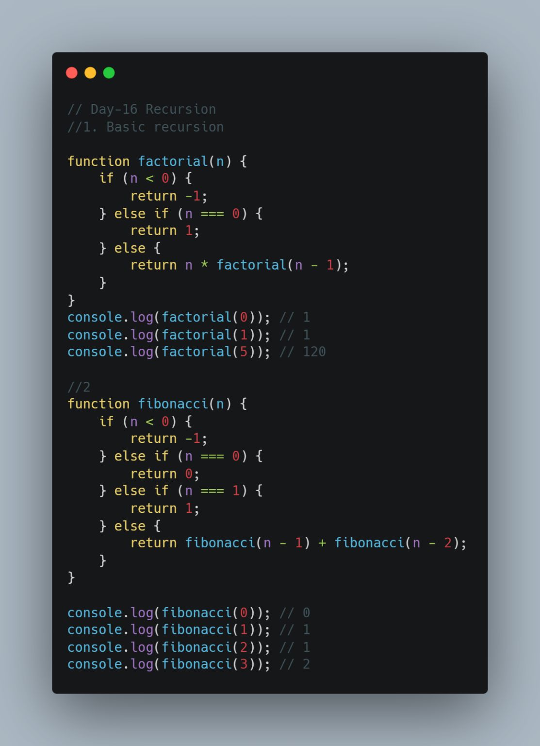 Mahveen Fatima on LinkedIn: #javascript #recursion #coding #programming ... Mahveen Fatima on LinkedIn: #javascript #recursion #coding #programming ...
