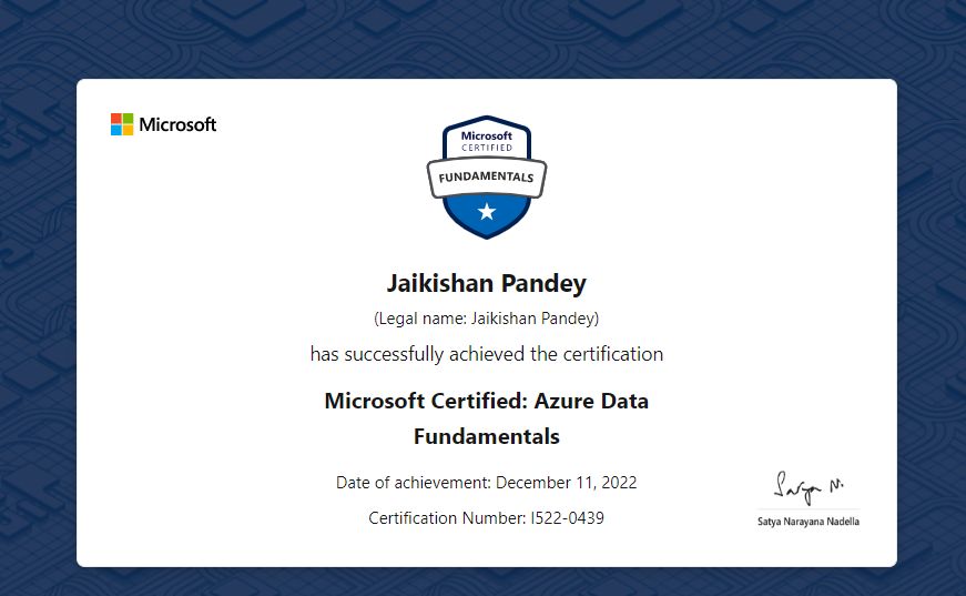 LinkedIn Jay Pandey νμ΄μ§: #azure #azurefundamentals #dataanalytics # ... LinkedIn Jay Pandey νμ΄μ§: #azure #azurefundamentals #dataanalytics # ...