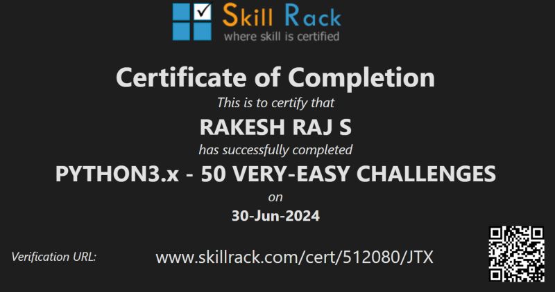Rakesh Raj S on LinkedIn: #python #cplusplus #skillrack #programming # ... Rakesh Raj S on LinkedIn: #python #cplusplus #skillrack #programming # ...
