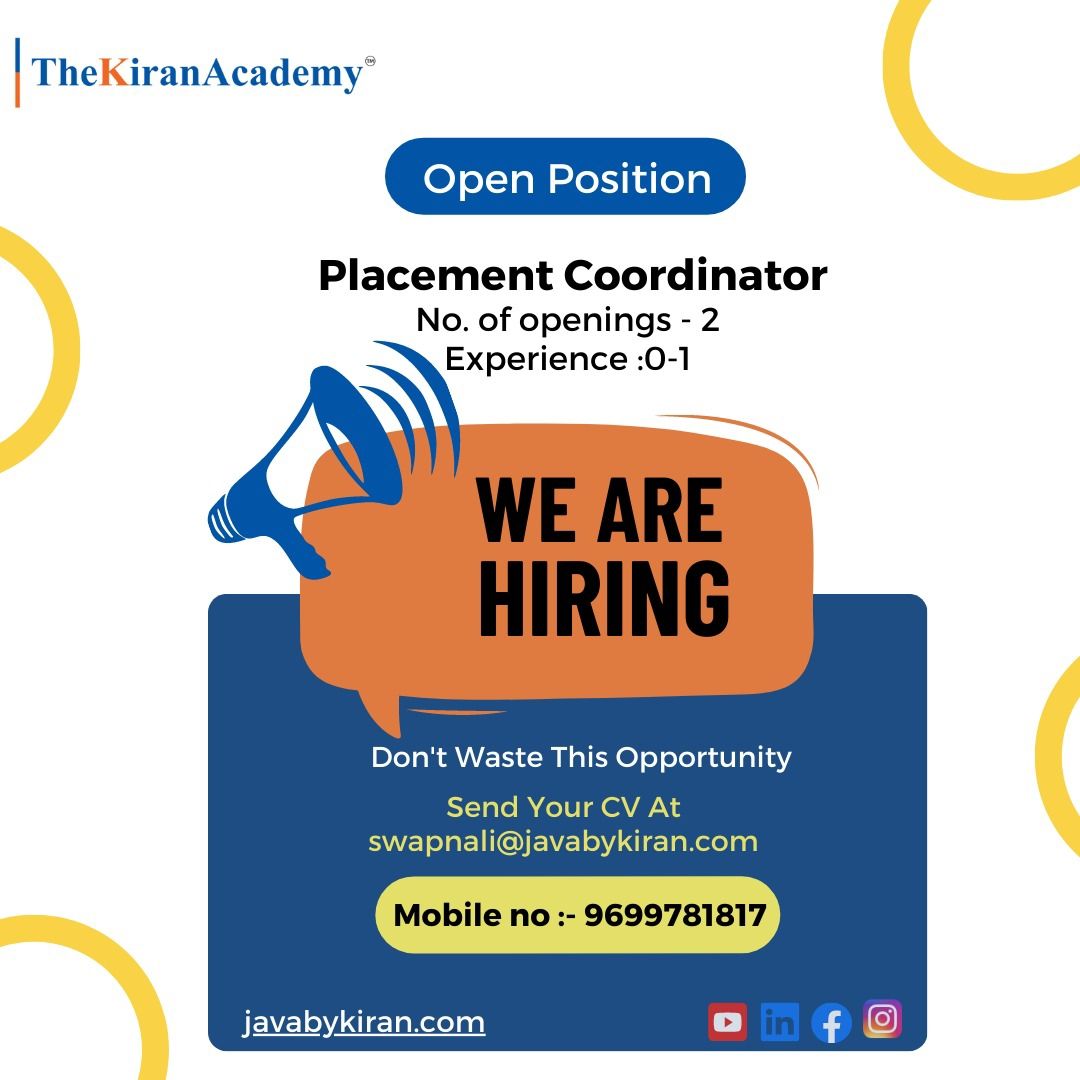 Sakshi Undare on LinkedIn: #hiringimmediately Sakshi Undare on LinkedIn: #hiringimmediately