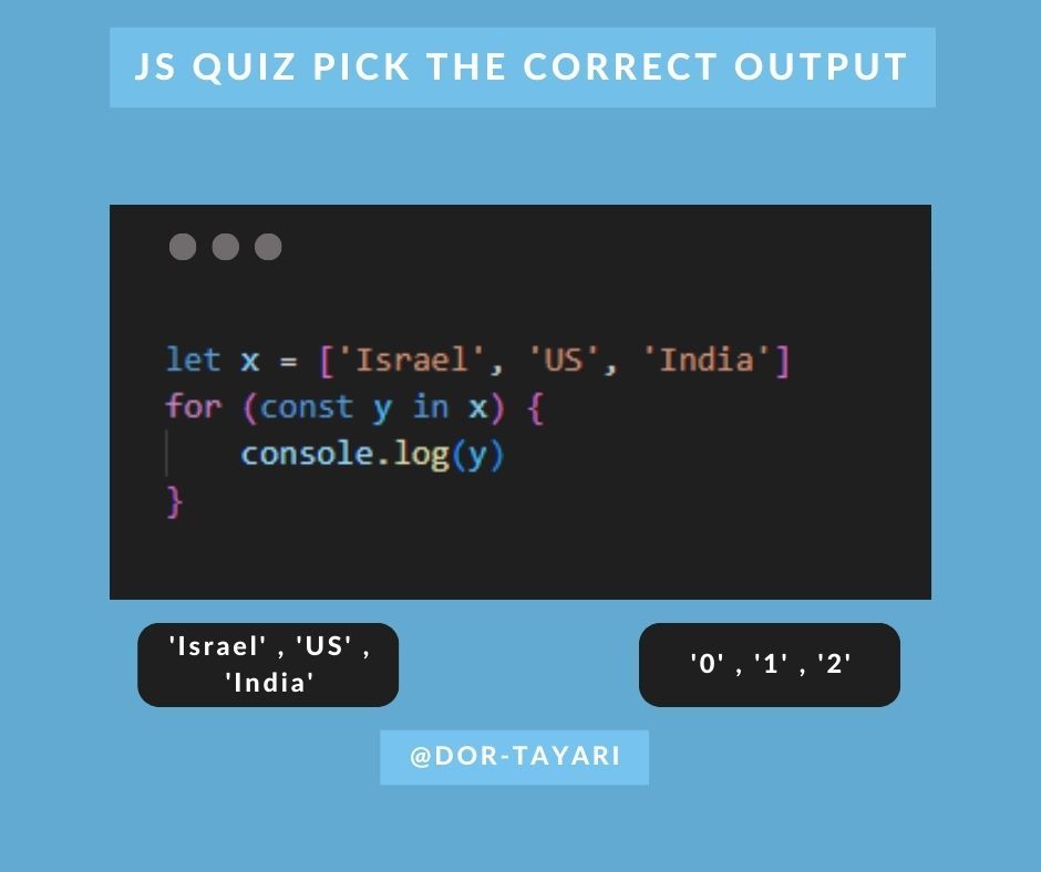 Dor Tayari on LinkedIn: #jsquiz #html #css #javascript #js ... Dor Tayari on LinkedIn: #jsquiz #html #css #javascript #js ...