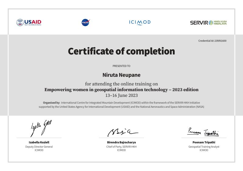 Niruta Neupane on LinkedIn: #womenintech #gis #servirhkh # ... Niruta Neupane on LinkedIn: #womenintech #gis #servirhkh # ...