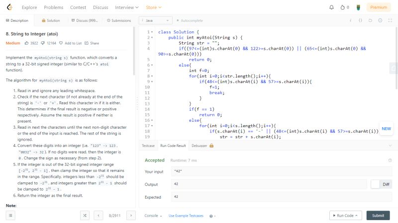LeetCode's DSA challenge: String to Integer | Suman Bhattacharya posted ... LeetCode's DSA challenge: String to Integer | Suman Bhattacharya posted ...