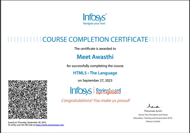 Meet Awasthi on LinkedIn: #infosys Meet Awasthi on LinkedIn: #infosys