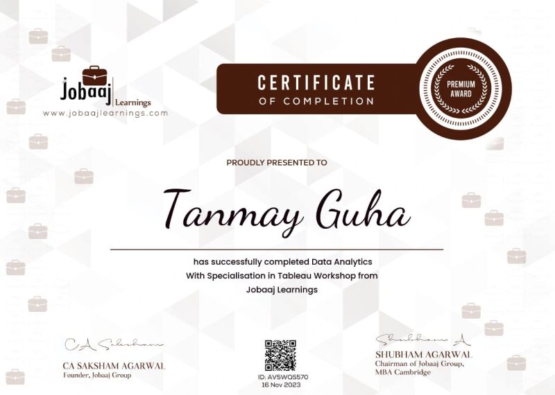 Delighted to share Data Analytics course with Jobaaj | Tanmay Guha ... Delighted to share Data Analytics course with Jobaaj | Tanmay Guha ...