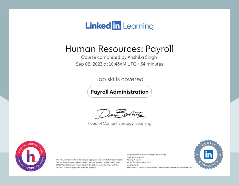 Anshika Singh on LinkedIn: Certificate of Completion Anshika Singh on LinkedIn: Certificate of Completion