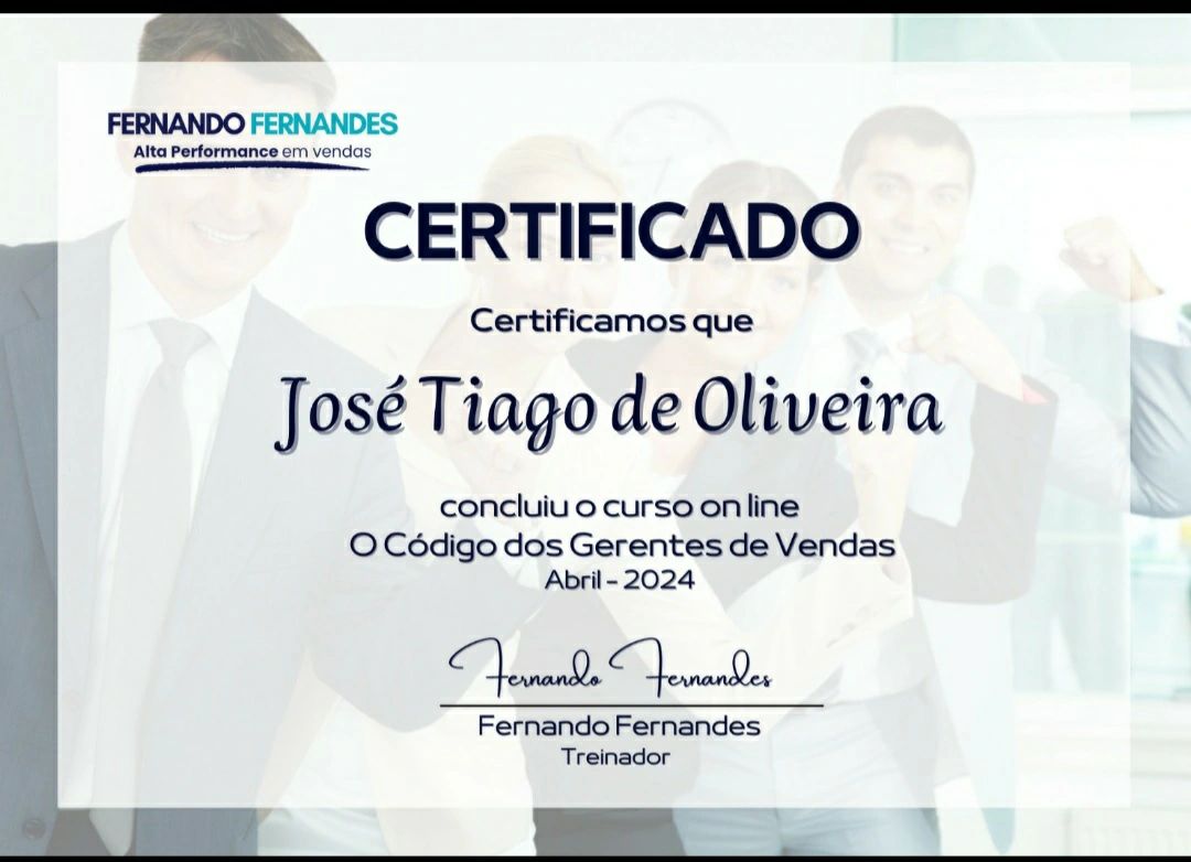 José Tiago de Oliveira no LinkedIn: #fernandofernandes José Tiago de Oliveira no LinkedIn: #fernandofernandes