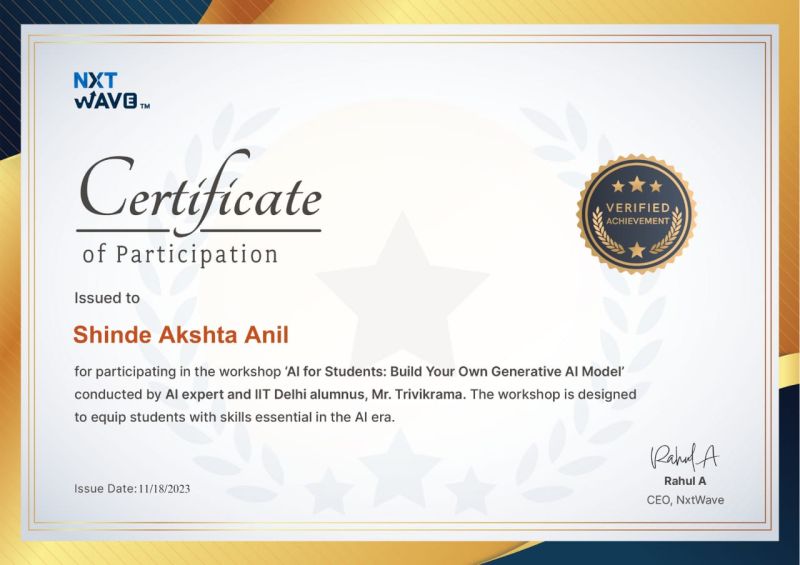 Akshta Shinde on LinkedIn: #generativeai #aiworkshop Akshta Shinde on LinkedIn: #generativeai #aiworkshop