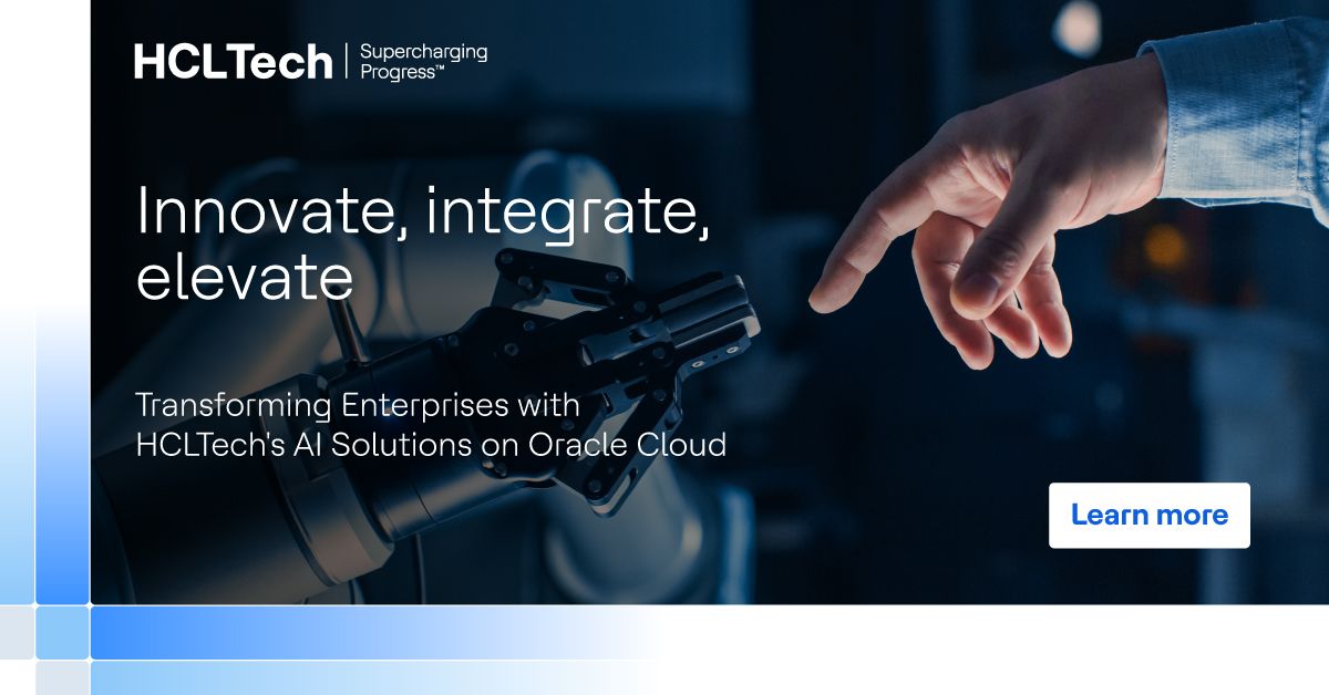 HCLTech – Digital Business on LinkedIn: HCLTech and Oracle AI solution ... HCLTech – Digital Business on LinkedIn: HCLTech and Oracle AI solution ...