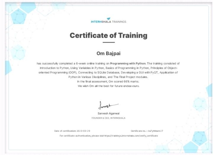 Om Bajpai on LinkedIn: #python #pythonprogramming #coding #programming ... Om Bajpai on LinkedIn: #python #pythonprogramming #coding #programming ...