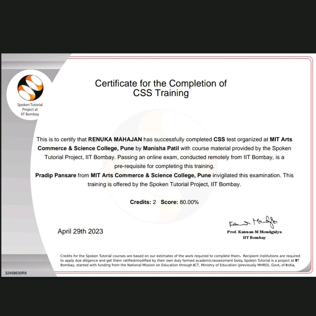 Renuka Mahajan on LinkedIn: #css Renuka Mahajan on LinkedIn: #css