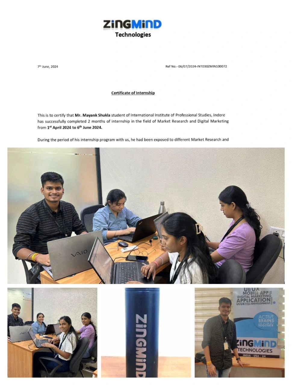 ZingMind Technologies on LinkedIn: Mayank Shukla Congratulations on ... ZingMind Technologies on LinkedIn: Mayank Shukla Congratulations on ...