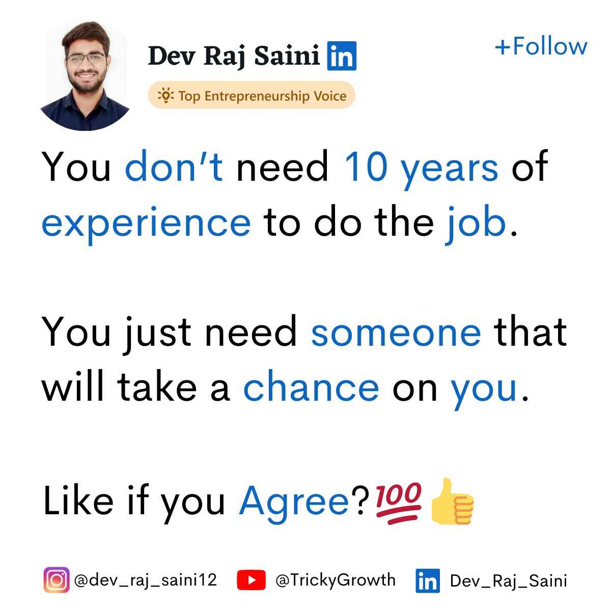Dev Raj Saini on LinkedIn: #experience #job #master #chance #willing # ... Dev Raj Saini on LinkedIn: #experience #job #master #chance #willing # ...