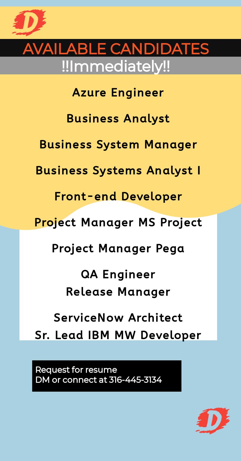 Devesh D. on LinkedIn: #hello #recruiters #hiringmanagers # ... Devesh D. on LinkedIn: #hello #recruiters #hiringmanagers # ...