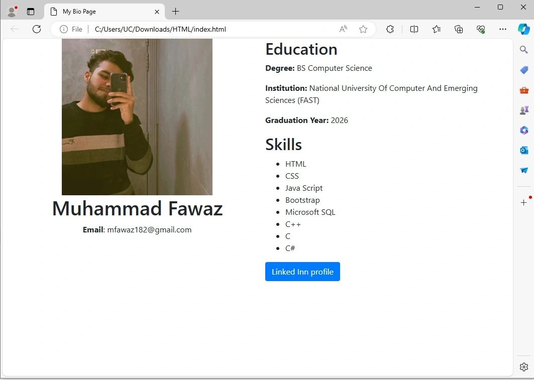 Muhammad Fawaz on LinkedIn: #frontenddevelopment #html #css #bootstrap ... Muhammad Fawaz on LinkedIn: #frontenddevelopment #html #css #bootstrap ...