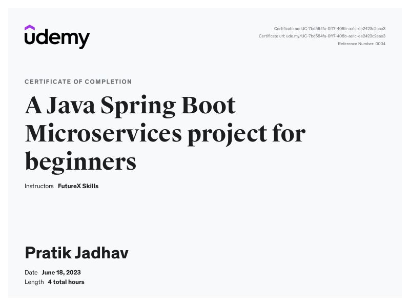 Pratik Jadhav on LinkedIn: #java #microservices #springboot #eureka # ... Pratik Jadhav on LinkedIn: #java #microservices #springboot #eureka # ...