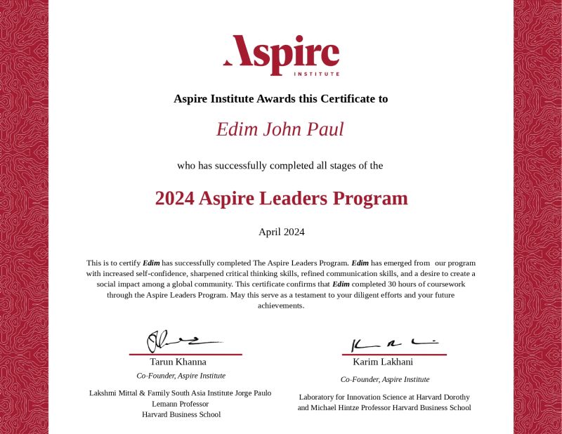 Edim John on LinkedIn: I am thrilled to announce that I have ... Edim John on LinkedIn: I am thrilled to announce that I have ...