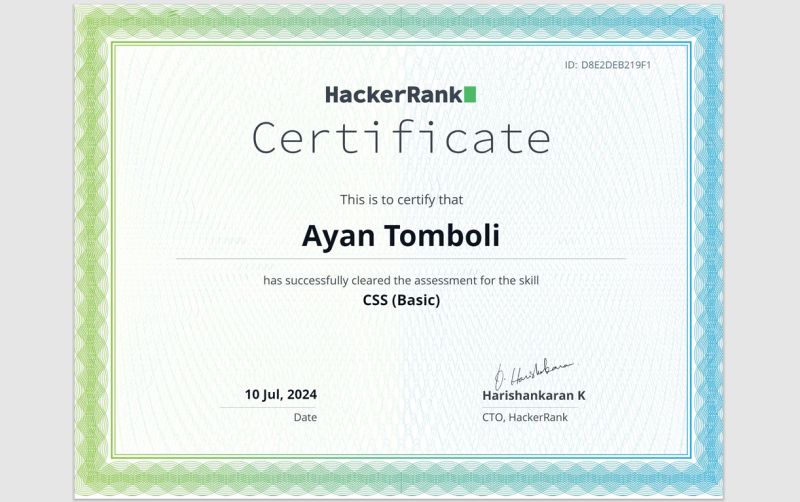 Ayan Tomboli on LinkedIn: #certification #css #webdevelopment # ... Ayan Tomboli on LinkedIn: #certification #css #webdevelopment # ...