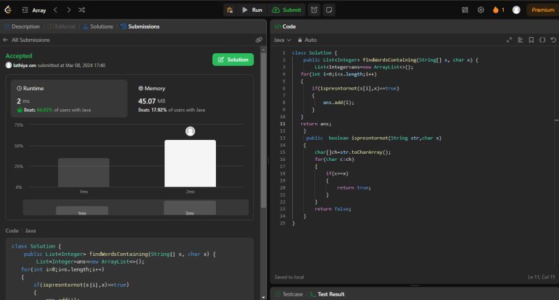 om lathiya on LinkedIn: #leetcodechallenge #problem #arrays #arrayslist om lathiya on LinkedIn: #leetcodechallenge #problem #arrays #arrayslist