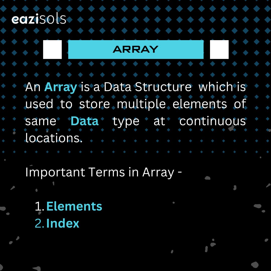 Eazisols on LinkedIn: #programming #arrays #datastructures #coding101 # ... Eazisols on LinkedIn: #programming #arrays #datastructures #coding101 # ...