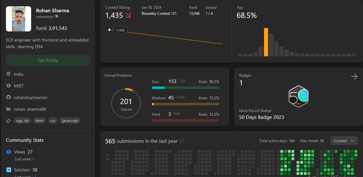 Rohan Sharma on LinkedIn: #leetcode #codingjourney #dsacoding #cpp | 12 ... Rohan Sharma on LinkedIn: #leetcode #codingjourney #dsacoding #cpp | 12 ...