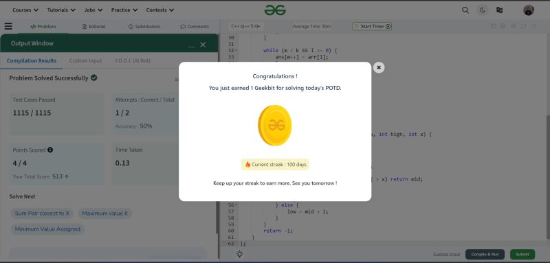 Anushka Chavan on LinkedIn: #leetcode #geeksforgeeks #problemsolving # ... Anushka Chavan on LinkedIn: #leetcode #geeksforgeeks #problemsolving # ...