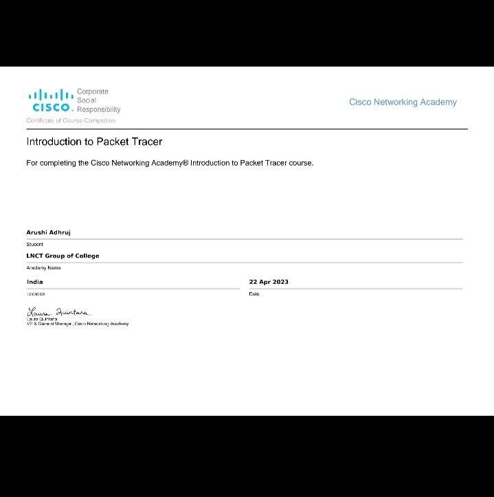 Arushi Adhruj on LinkedIn: #connections #cisco #ccna #ccnacertification ... Arushi Adhruj on LinkedIn: #connections #cisco #ccna #ccnacertification ...