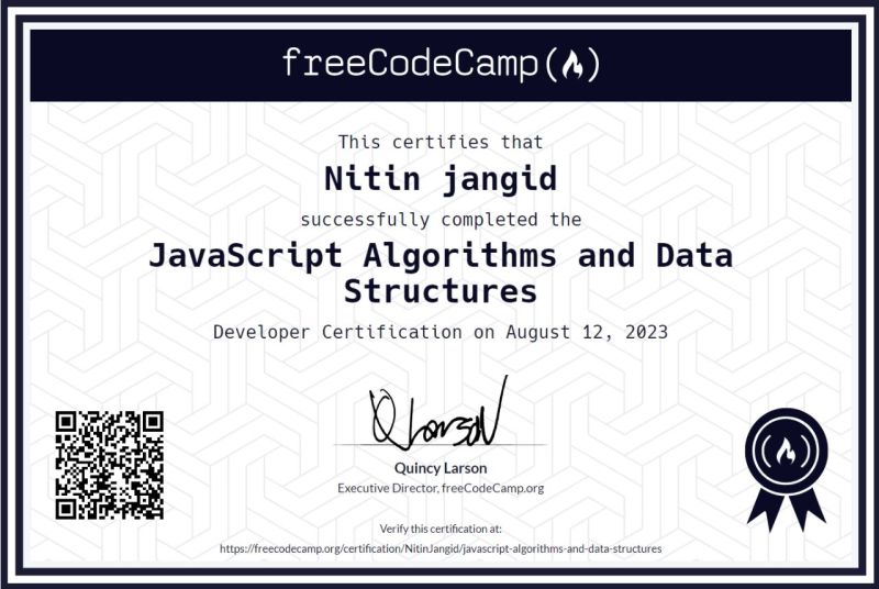 Nitin Jangid on LinkedIn: I’m happy to share that I’ve obtained a new ... Nitin Jangid on LinkedIn: I’m happy to share that I’ve obtained a new ...